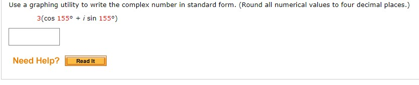 Solved Use a graphing utility to write the complex number in | Chegg.com