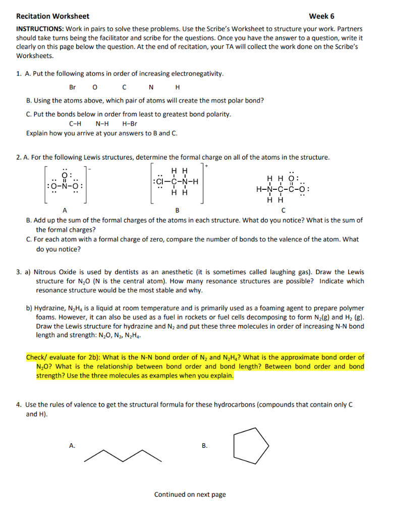Solved Recitation Worksheet Week 6 5. Which of these pairs | Chegg.com