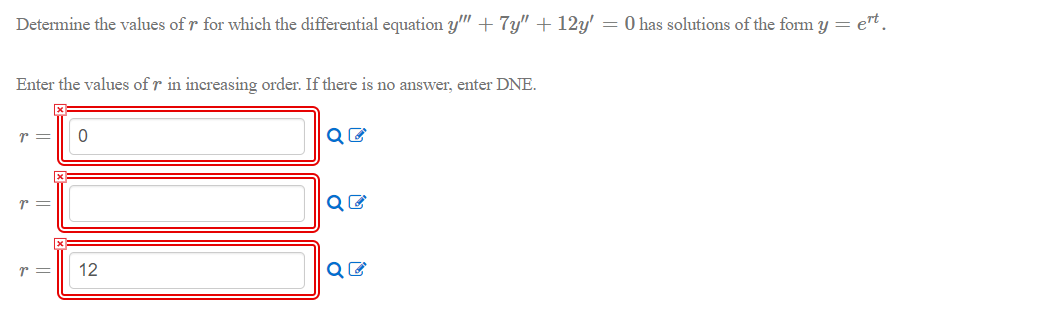 Solved Determine the values of r for which the differential | Chegg.com