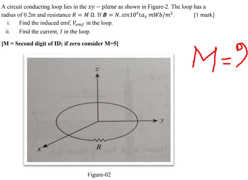 Solved A circuit conducting loop lies in the xy - plane as | Chegg.com