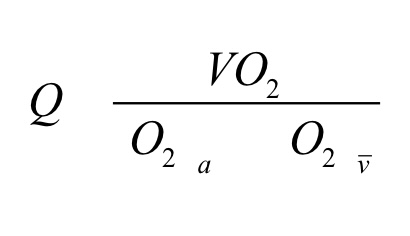 Solved According to Fick's Principle, the cardiac output Q | Chegg.com
