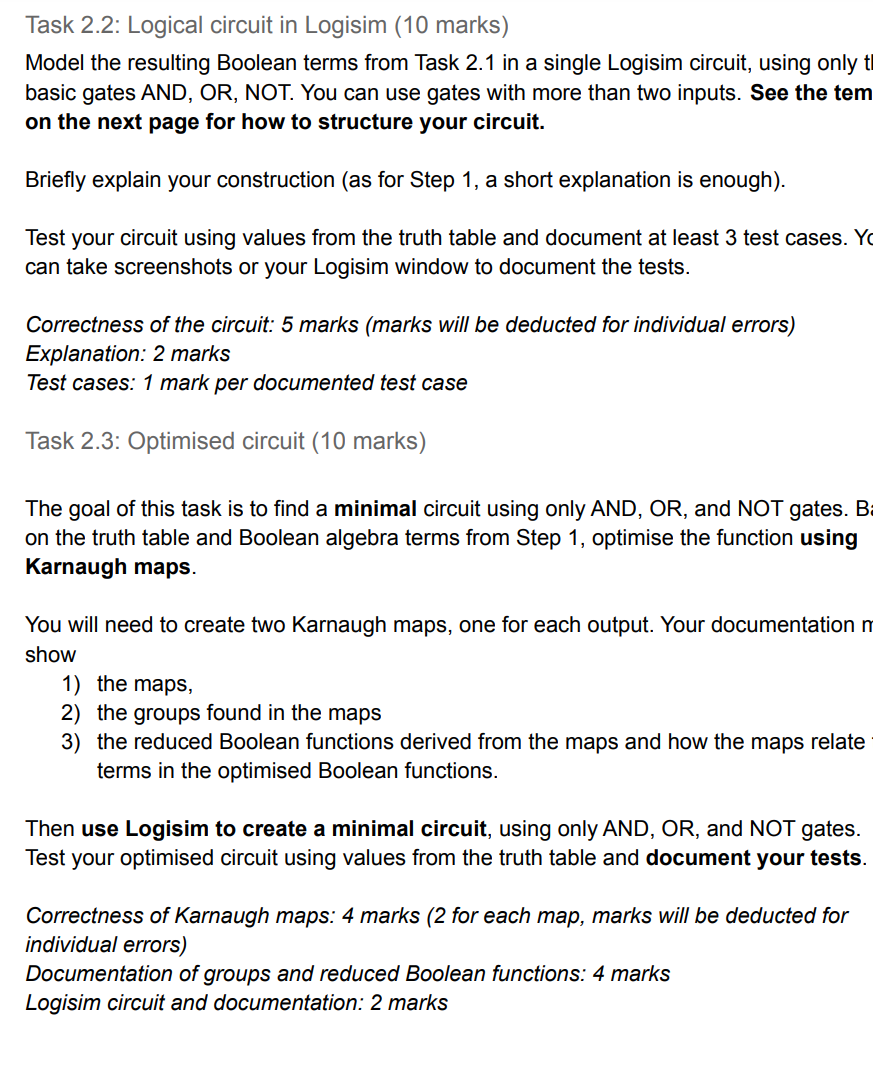 Solved Task 2.1: Boolean Algebra Expressions (10 marks) | Chegg.com