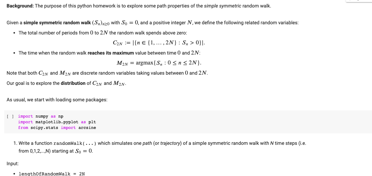 Solved Write a function which takes a path (= realization) | Chegg.com