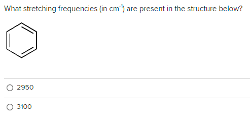 What is the stretching frequency (in cm−1 ) of the | Chegg.com
