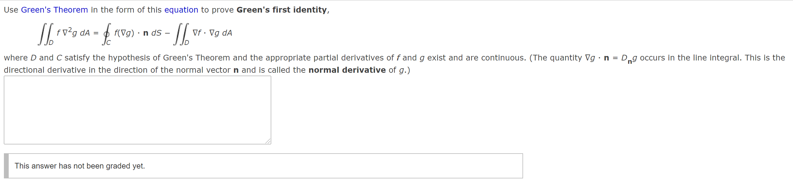 Solved Use Green's Theorem in the form of this equation to | Chegg.com
