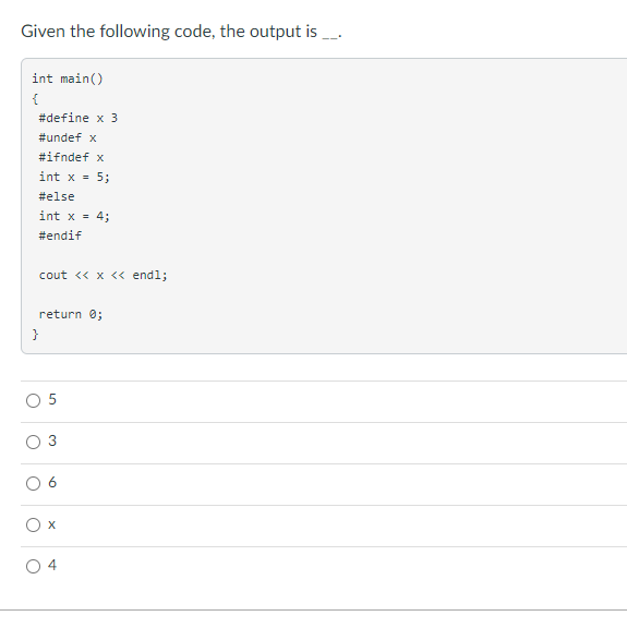 Solved The output of the following code is char c[] = {'a', | Chegg.com