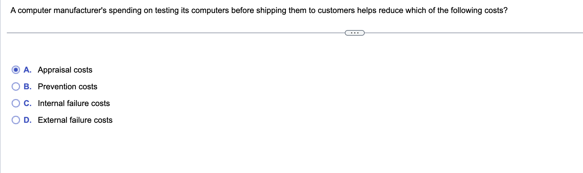 Solved A Computer Manufacturer S Spending On Testing Its