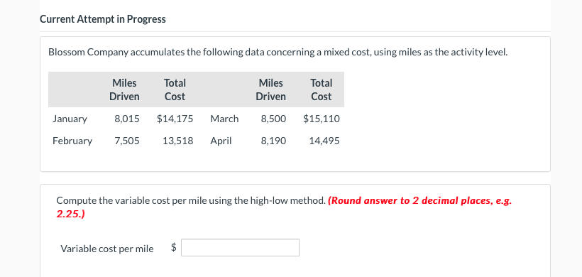 Solved Compute the fixed cost elements using the high-low | Chegg.com