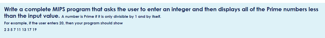 Solved Write a complete MIPS program that asks the user to | Chegg.com