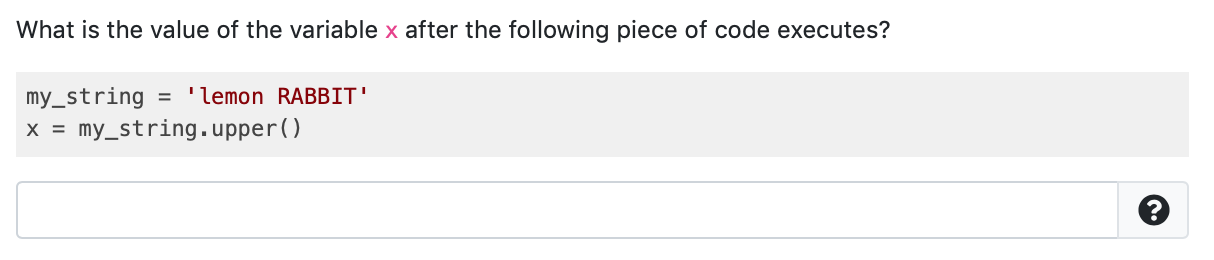 Solved What is the value of the variable x after the | Chegg.com