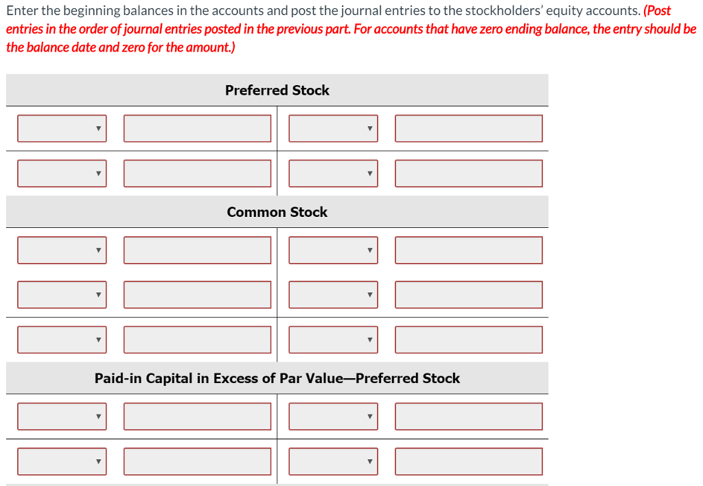 Solved Enter the beginning balances in the accounts and | Chegg.com