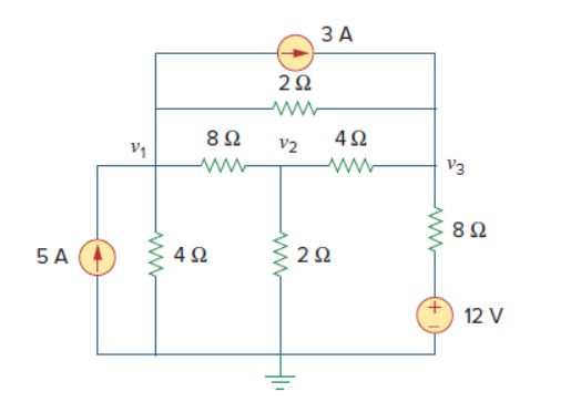 Solved For The Circuit Below There Are Three Non Reference 