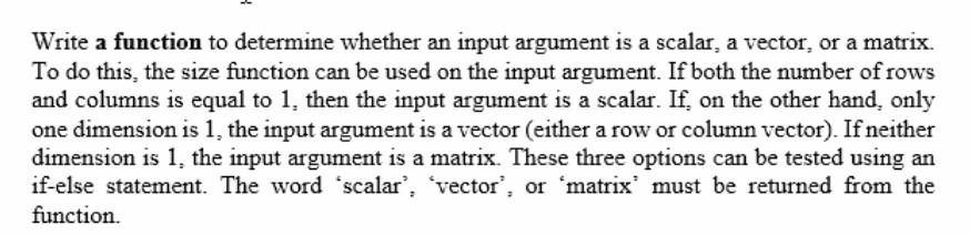 Solved Write a function to determine whether an input | Chegg.com