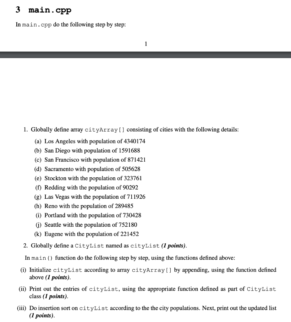 Solved COMP 53: Lists Lab, part 4 Instructions: In this lab, | Chegg.com
