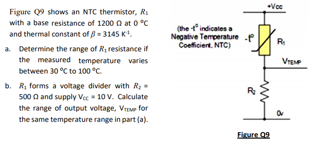 Solved Vcc (the -tº indicates a Negative Temperature - | Chegg.com