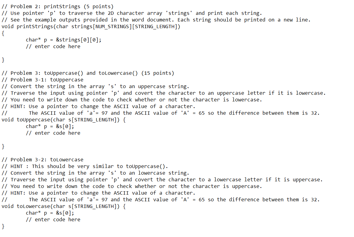 Solved Programming Assignment 1. You are given a C file | Chegg.com