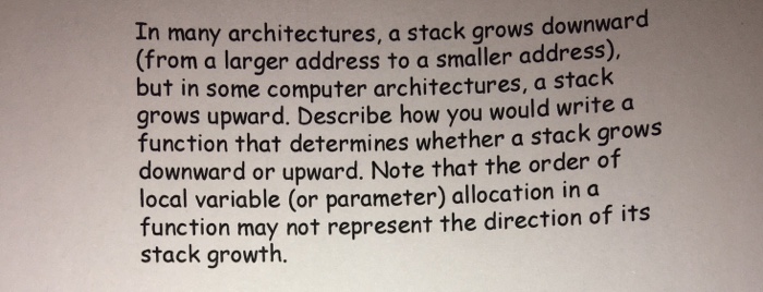 Solved What is a stack overflow? Give one example where a | Chegg.com
