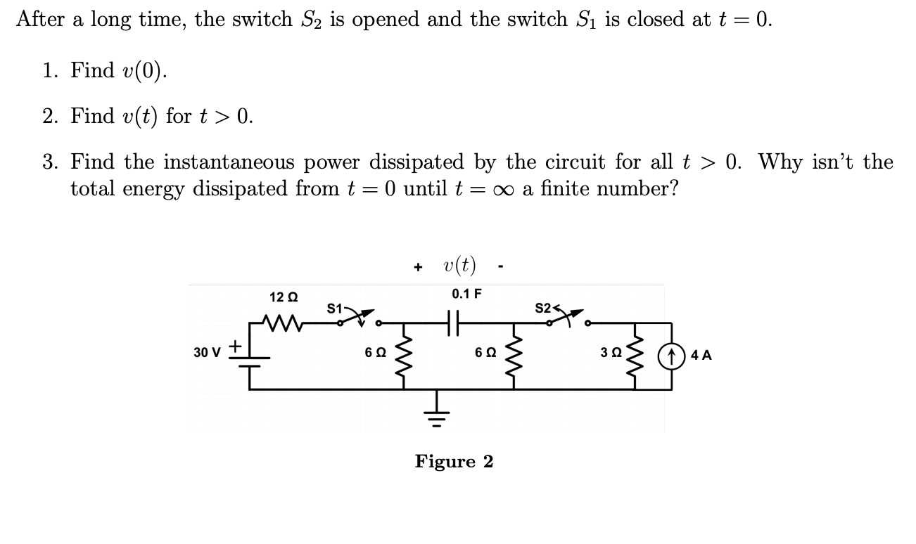 Solved After a long time, the switch S2 is opened and the | Chegg.com