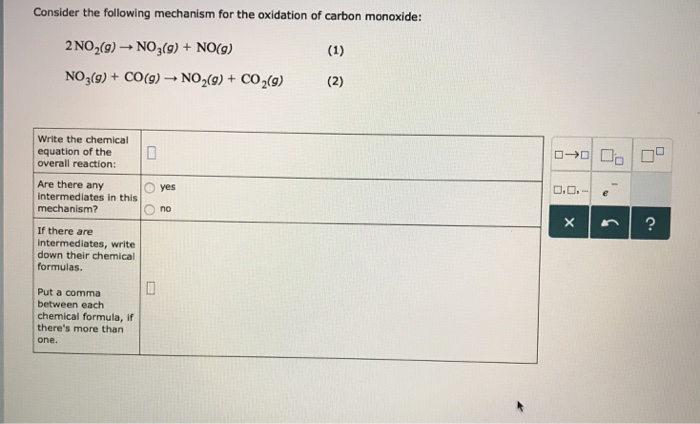 Solved Consider the following mechanism for the oxidation of | Chegg.com
