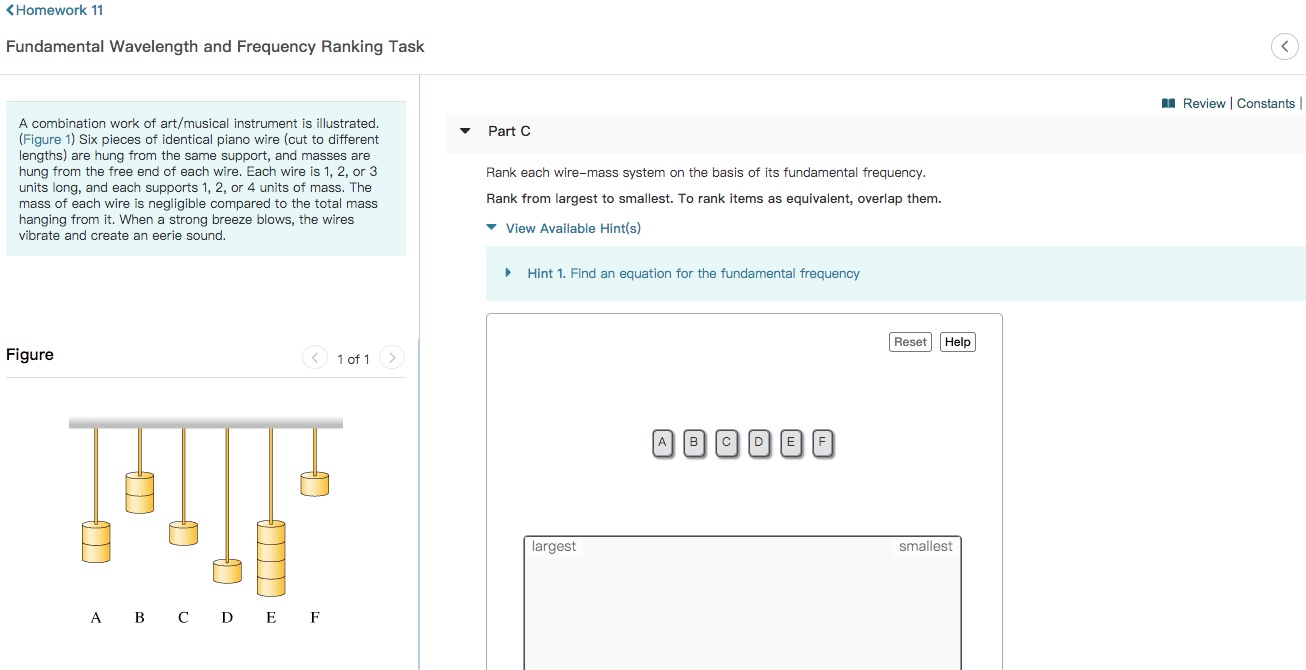 Solved Homework 11 Fundamental Wavelength and Frequency | Chegg.com