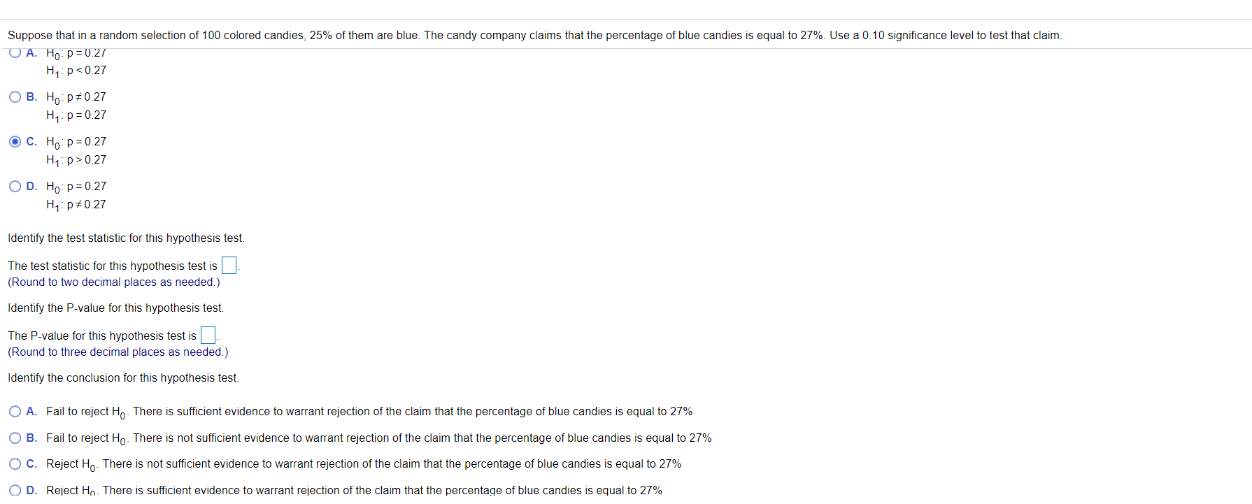 Solved Suppose that in a random selection of 100 colored | Chegg.com