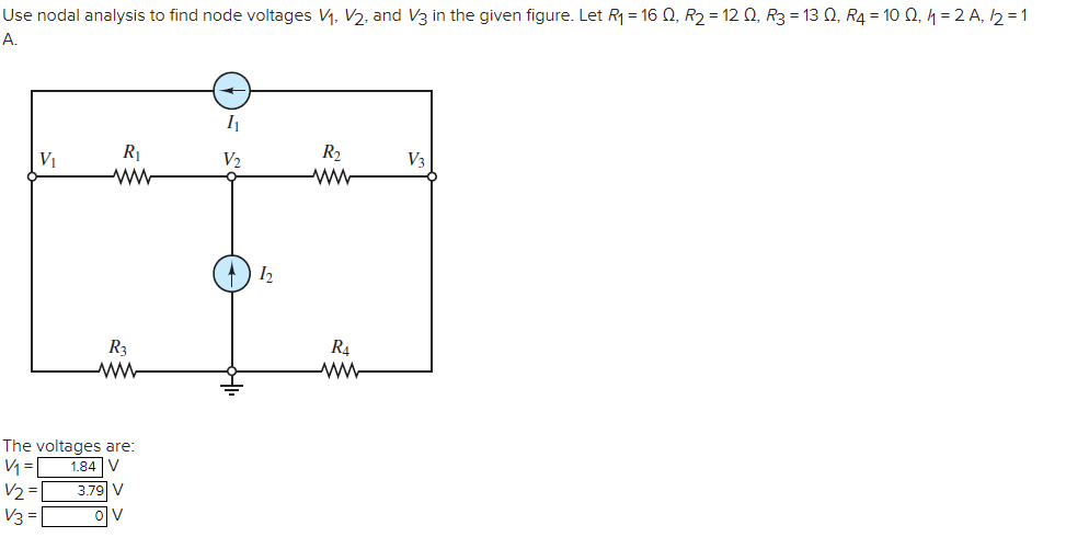 Solved Give me an example of Use nodal analysis to find node | Chegg.com