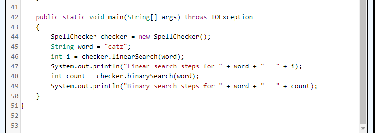 Solved Let's go back to the spellchecker that we created in | Chegg.com
