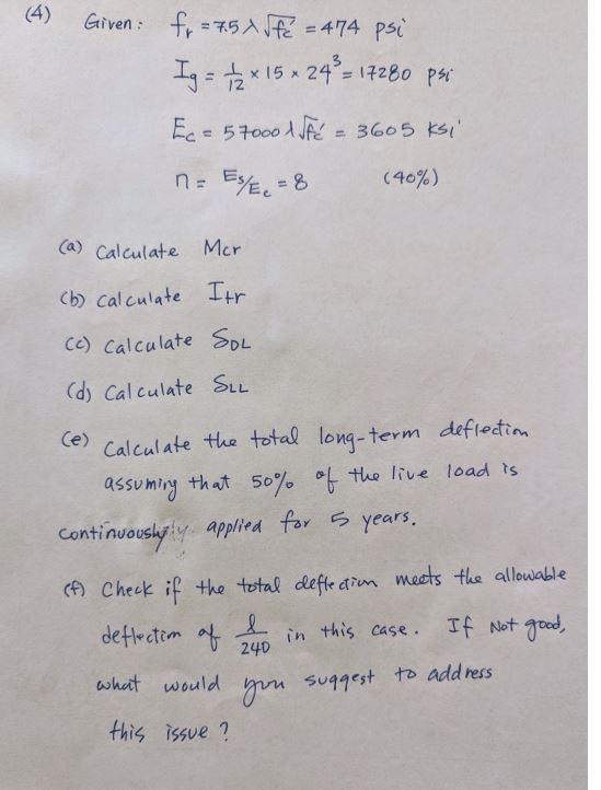 Solved 4 Given nf r 7 5 lambda Chegg