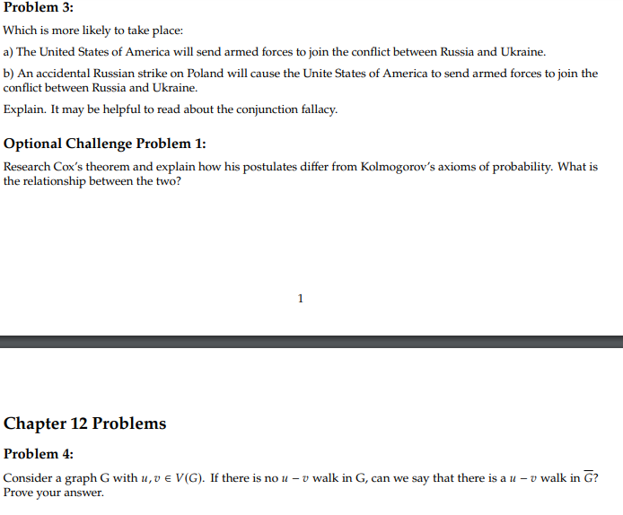 Solved Which is more likely to take place: a) The United | Chegg.com