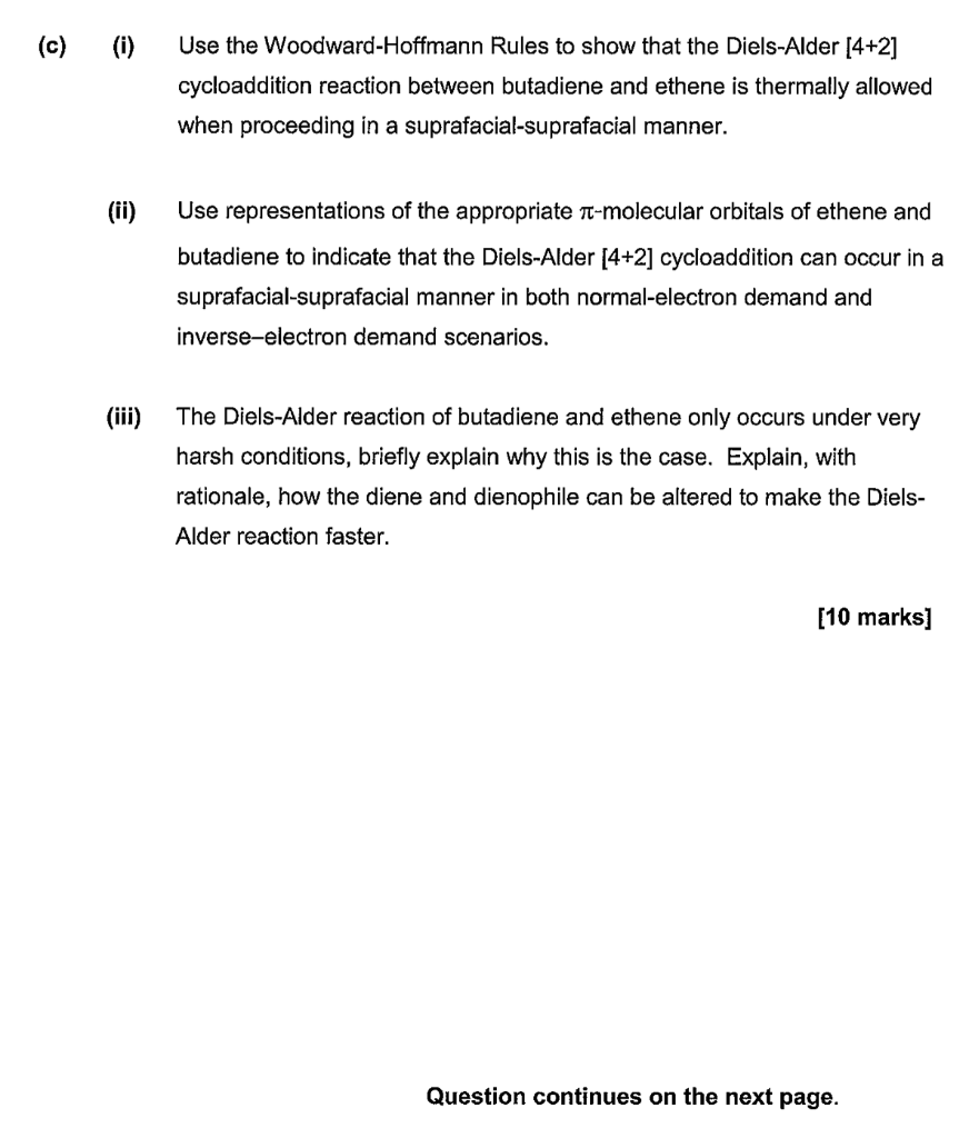 Solved (a) (i) For the reaction scheme below use the | Chegg.com