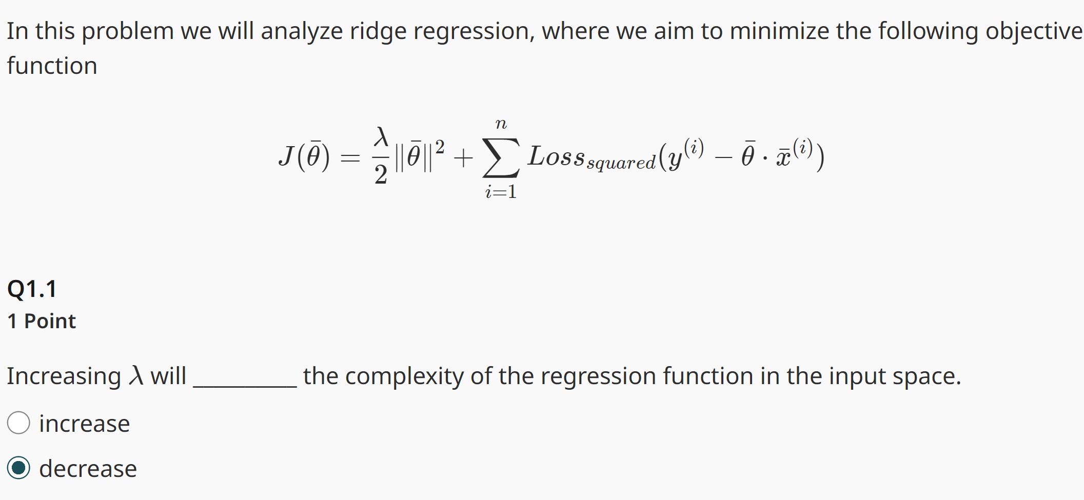 Solved In this problem we will analyze ridge regression, | Chegg.com