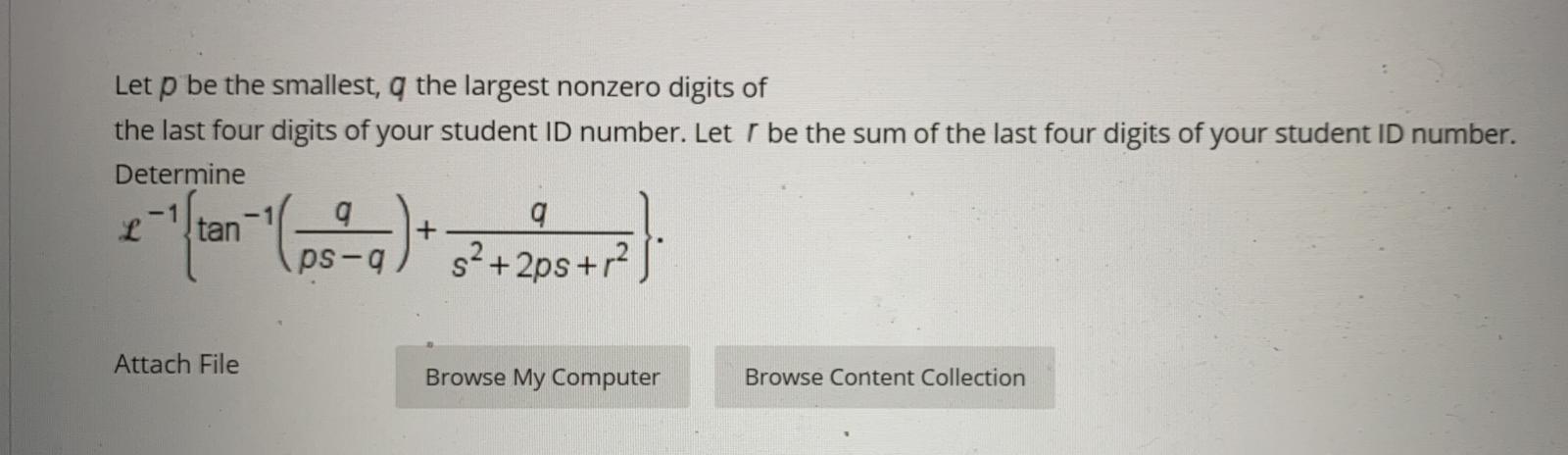 Solved Let p be the smallest, q the largest nonzero digits | Chegg.com