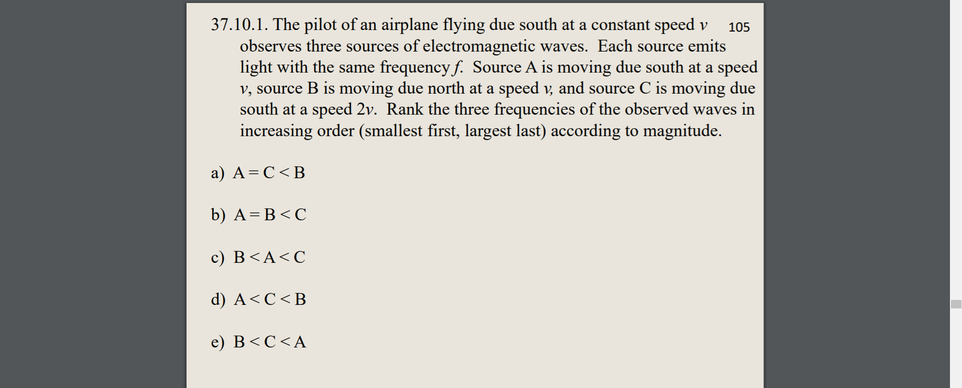 Solved 37.10.1. The pilot of an airplane flying due south at | Chegg.com