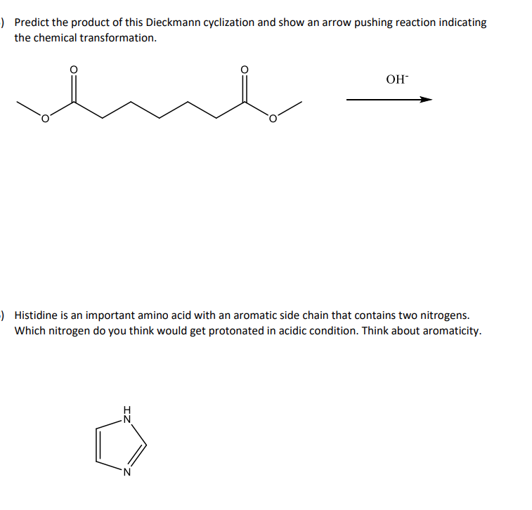 Solved Predict the product of this Dieckmann cyclization and | Chegg.com