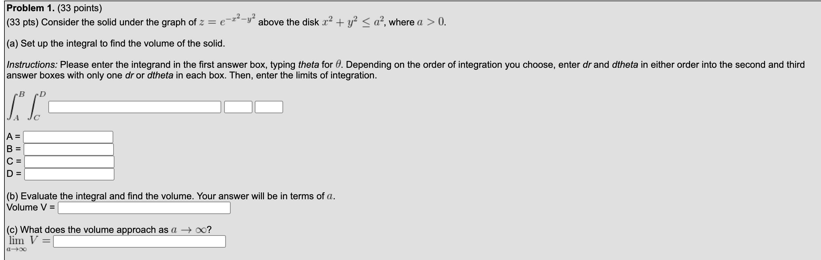 Solved Problem 1. (33 points) (33 pts) Consider the solid | Chegg.com