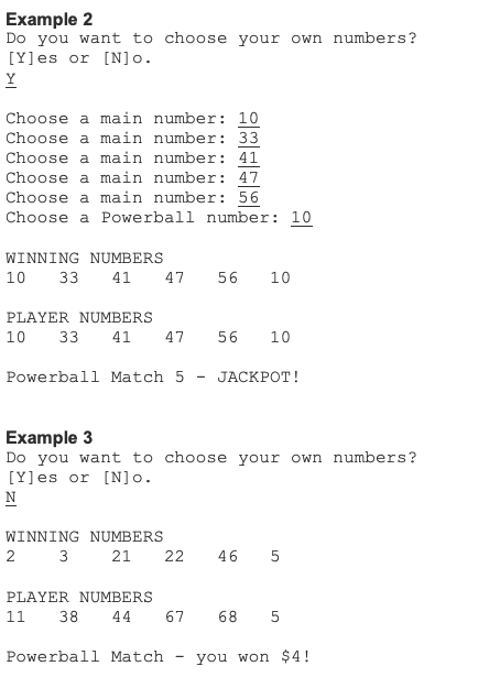 Solved Powerball winners and their corresponding prizes are | Chegg.com