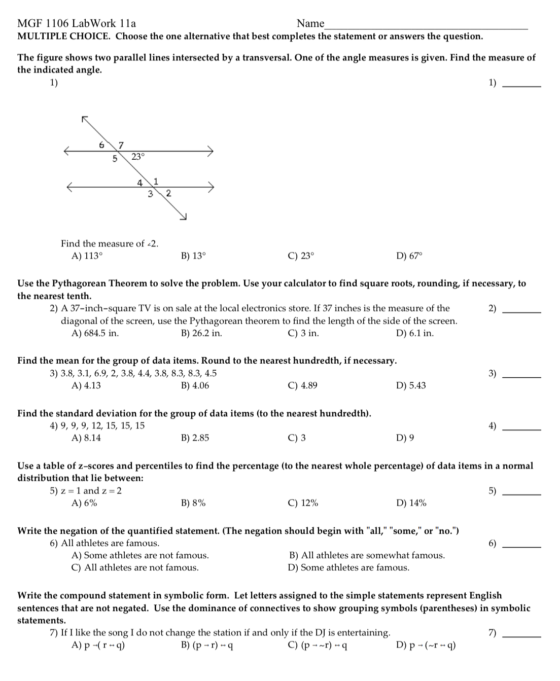 Solved What is the work/formula for each individual | Chegg.com