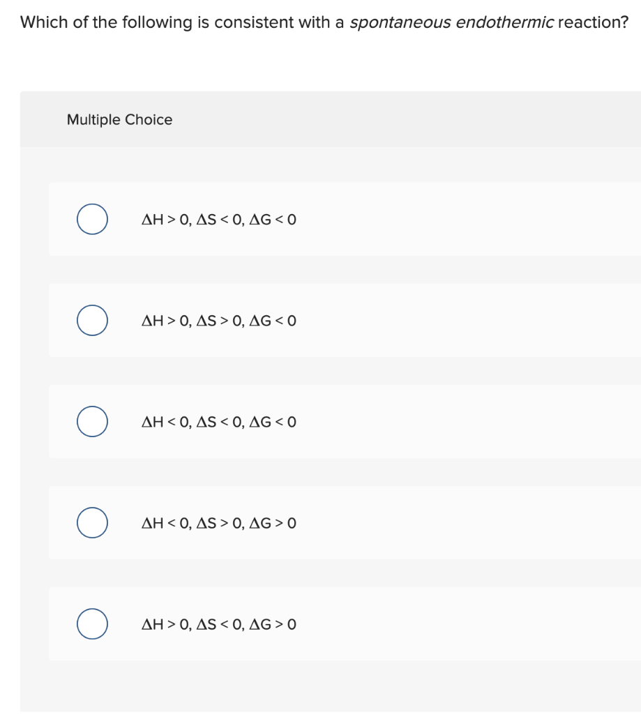 Solved Which of the following is consistent with a | Chegg.com