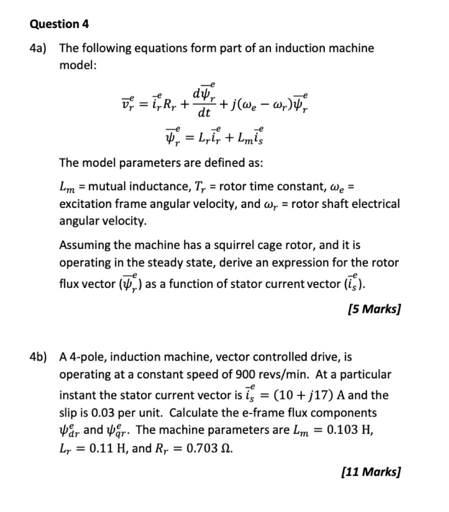 Question 4 4a) The following equations form part of | Chegg.com