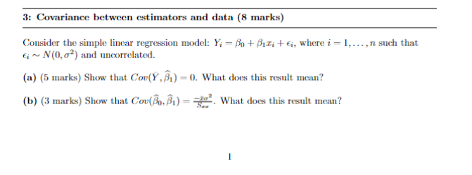 Solved Consider the simple linear regression model: | Chegg.com
