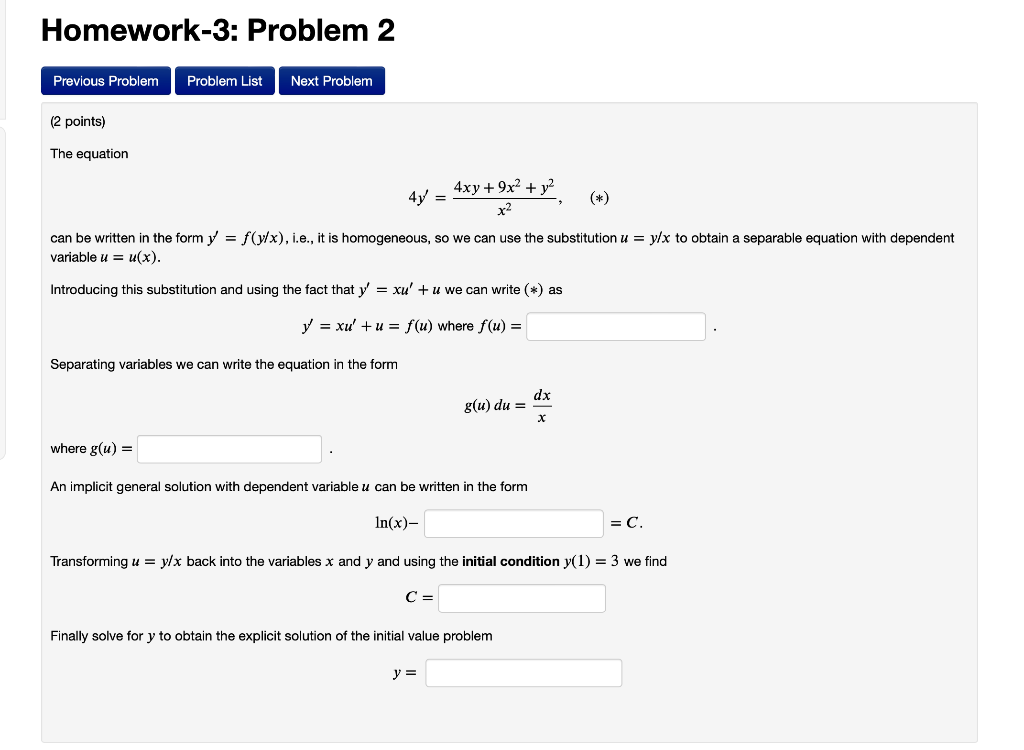 Solved Homework-3: Problem 1 Previous Problem Problem List | Chegg.com
