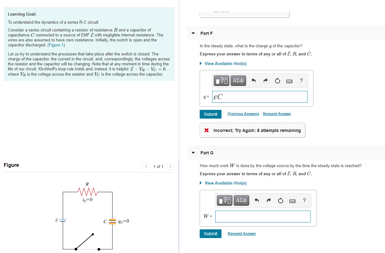 Solved Part F Learning Goal: To understand the dynamics of a | Chegg.com