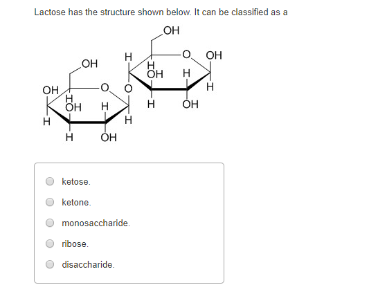 Solved Lactose has the structure shown below. It can be | Chegg.com