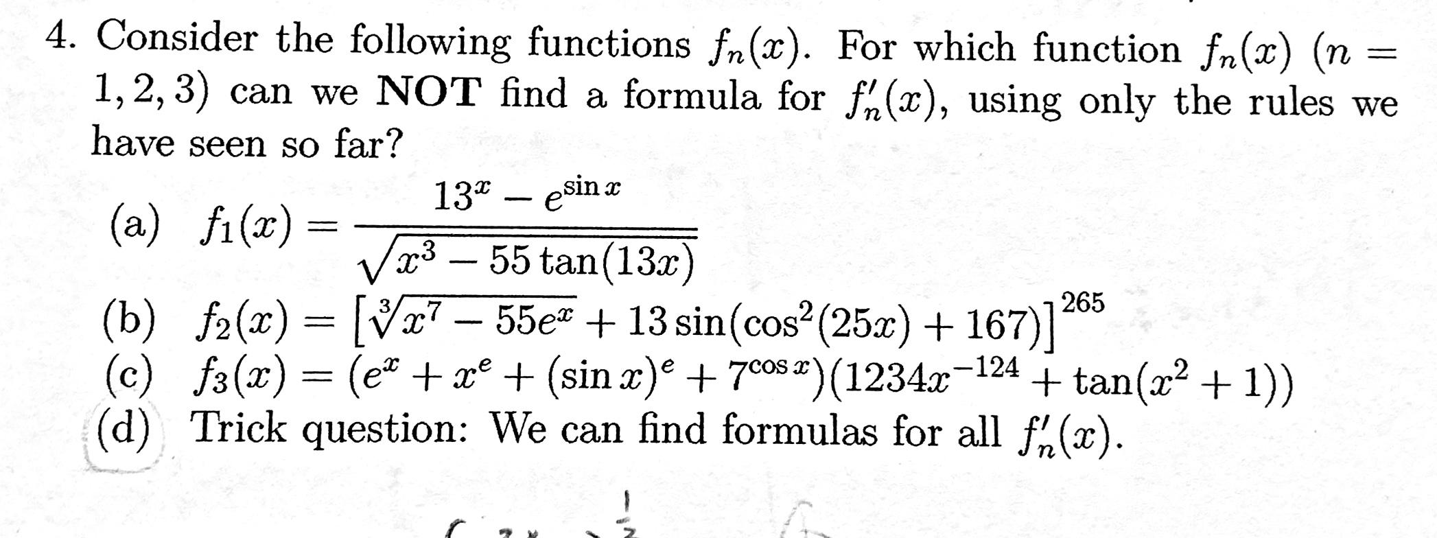 Solved Only using the chain rule, constant multiple rule, | Chegg.com