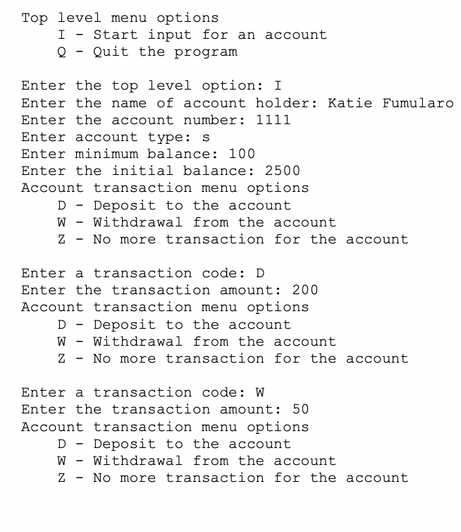Solved PROBLEM Bank account Write a Java class called | Chegg.com