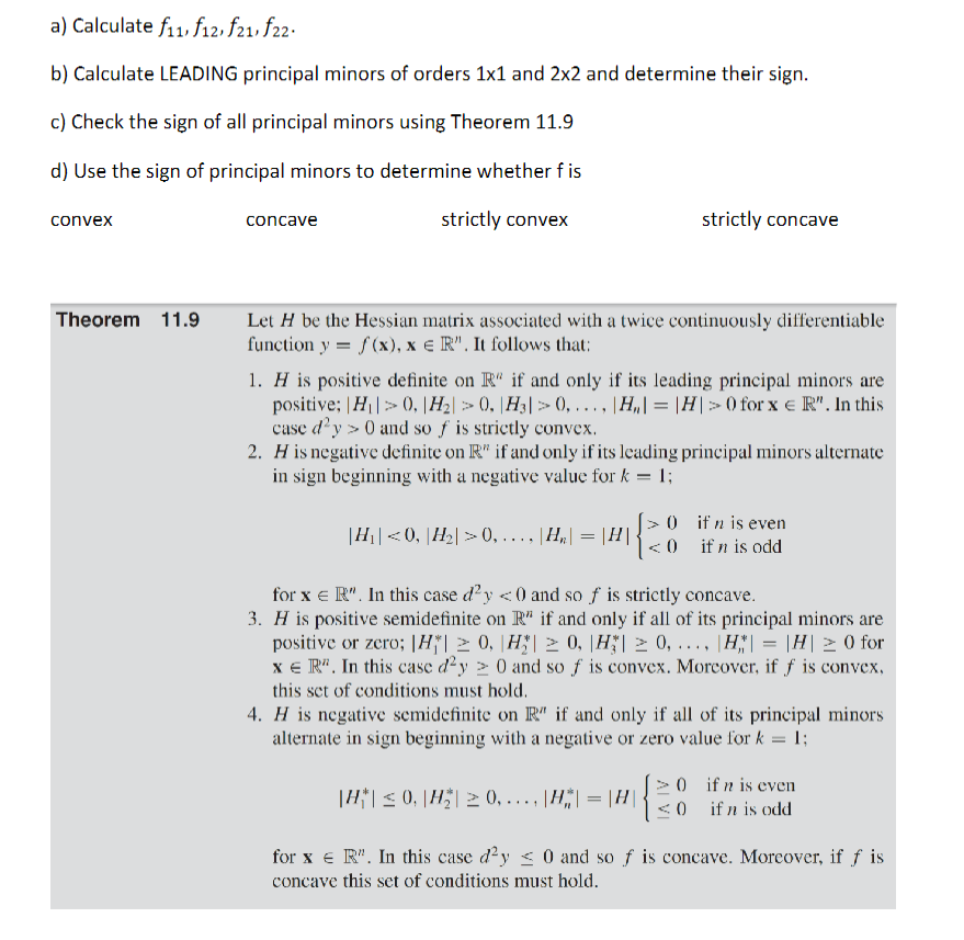 Solved a) Calculate f11,f12,f21,f22. b) Calculate LEADING | Chegg.com