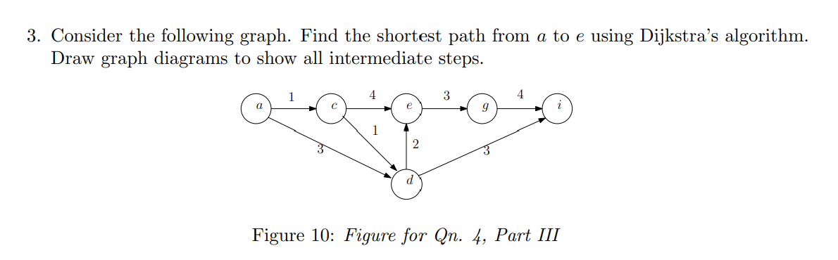 Solved \r\n3. Consider the following graph. Find the | Chegg.com