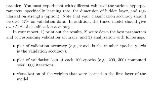 Solved Problem 2: Hyperparameter Tuning [20pts] You will | Chegg.com