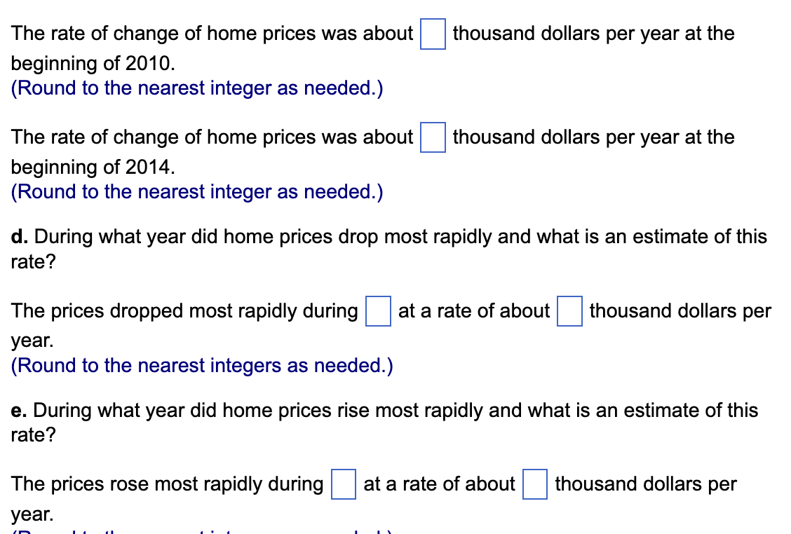 Solved Average single-family home prices P (in thousands of | Chegg.com
