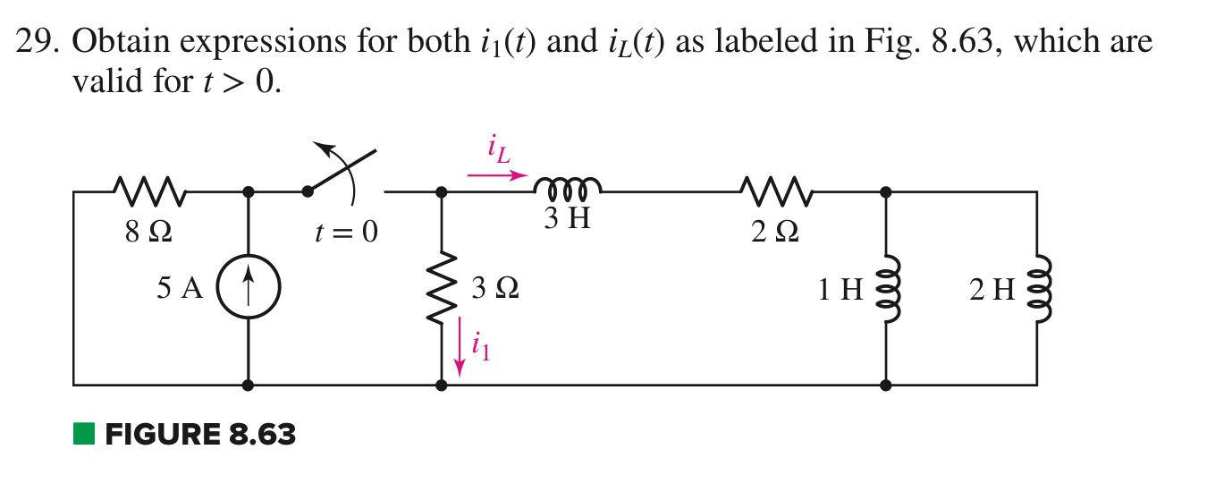 Solved 9. Obtain expressions for both i1(t) and iL(t) as | Chegg.com
